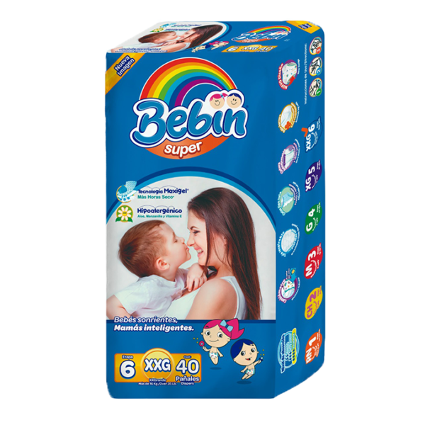 Bebin Super XXG 40 unds | Tienda 505