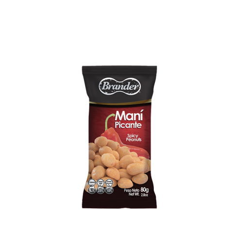 Brander Maní Picante 12 unds de 80g | Tienda 505